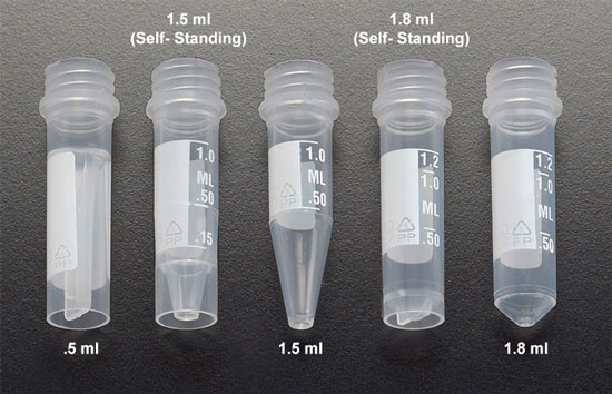 SKS Science Products - Centrifuge Tubes, Natural Polypropylene ...